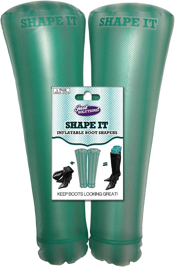 Amazon.com: Just Solutions Inflatable Boot Shapers, Aqua Dots - For ...