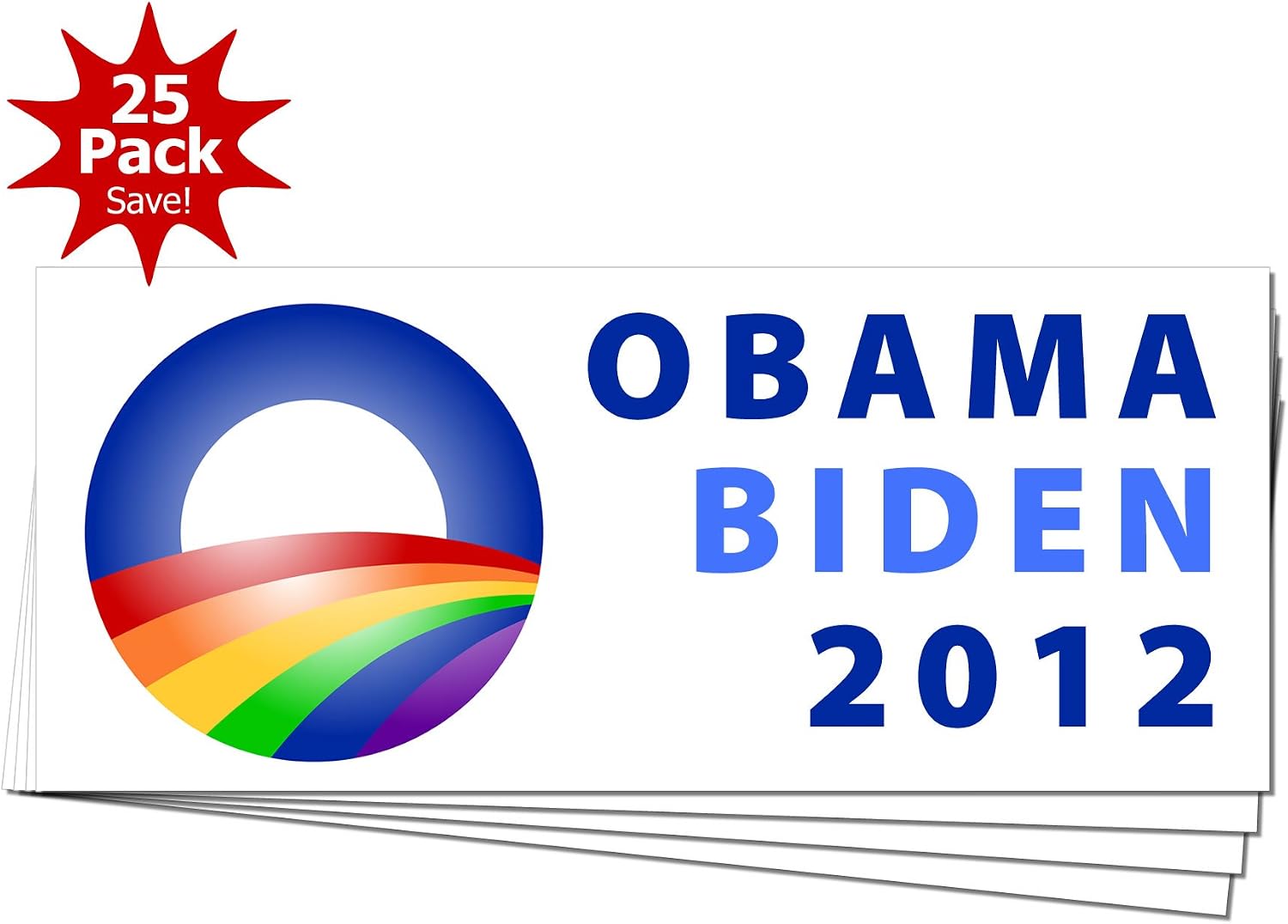 Amazon.com - Obama Biden 2012 LGBT Marriage Rainbow Campaign Logo ...