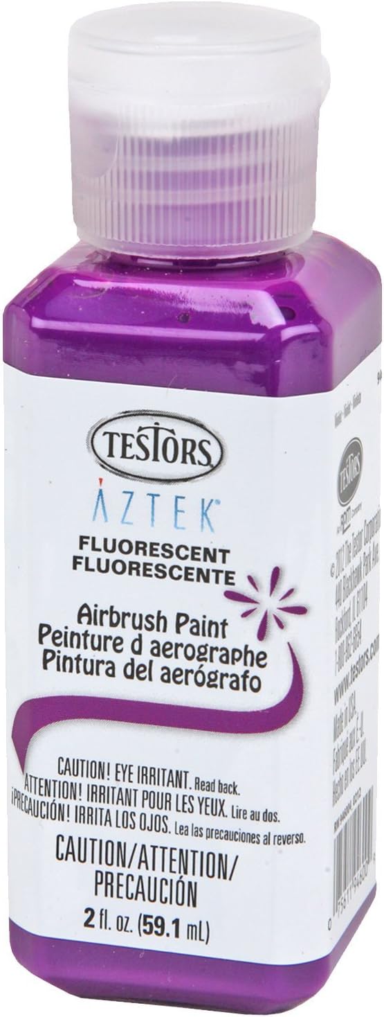 Amazon.com: Testors Aztek Acrylic Airbrush Paint, Fluorescent Violet, 2 ...