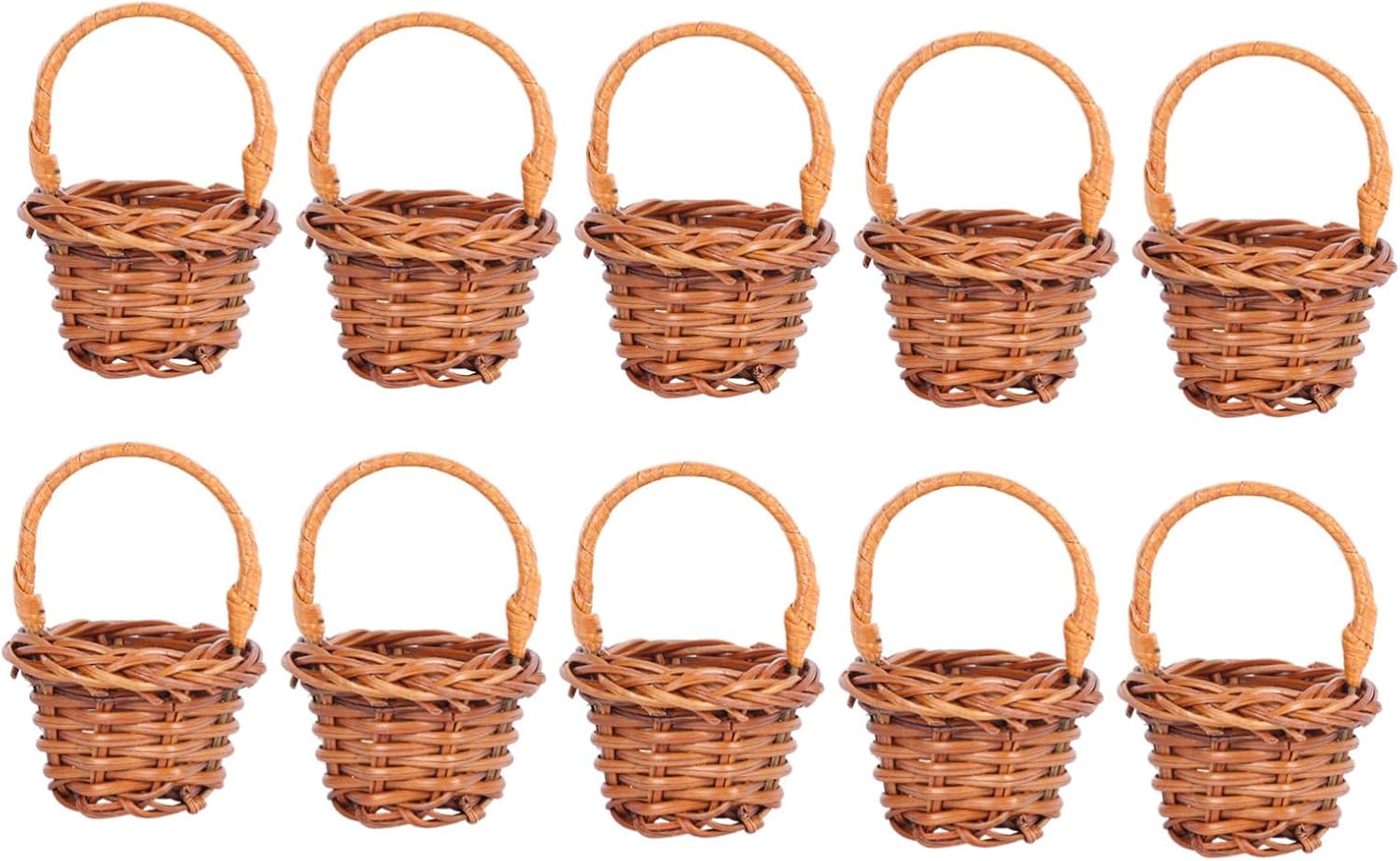 Amazon.com: PLAFOPE 10Pcs Small Handheld Woven Basket Cute Baskets for ...