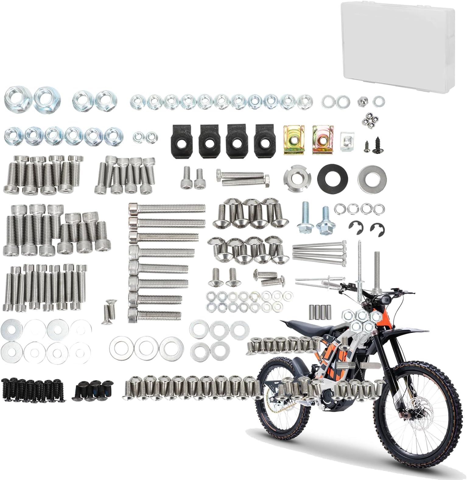 Amazon.com: Runfarr Fairing Bolts Kit for Surron,Bodywork Screws Nut ...