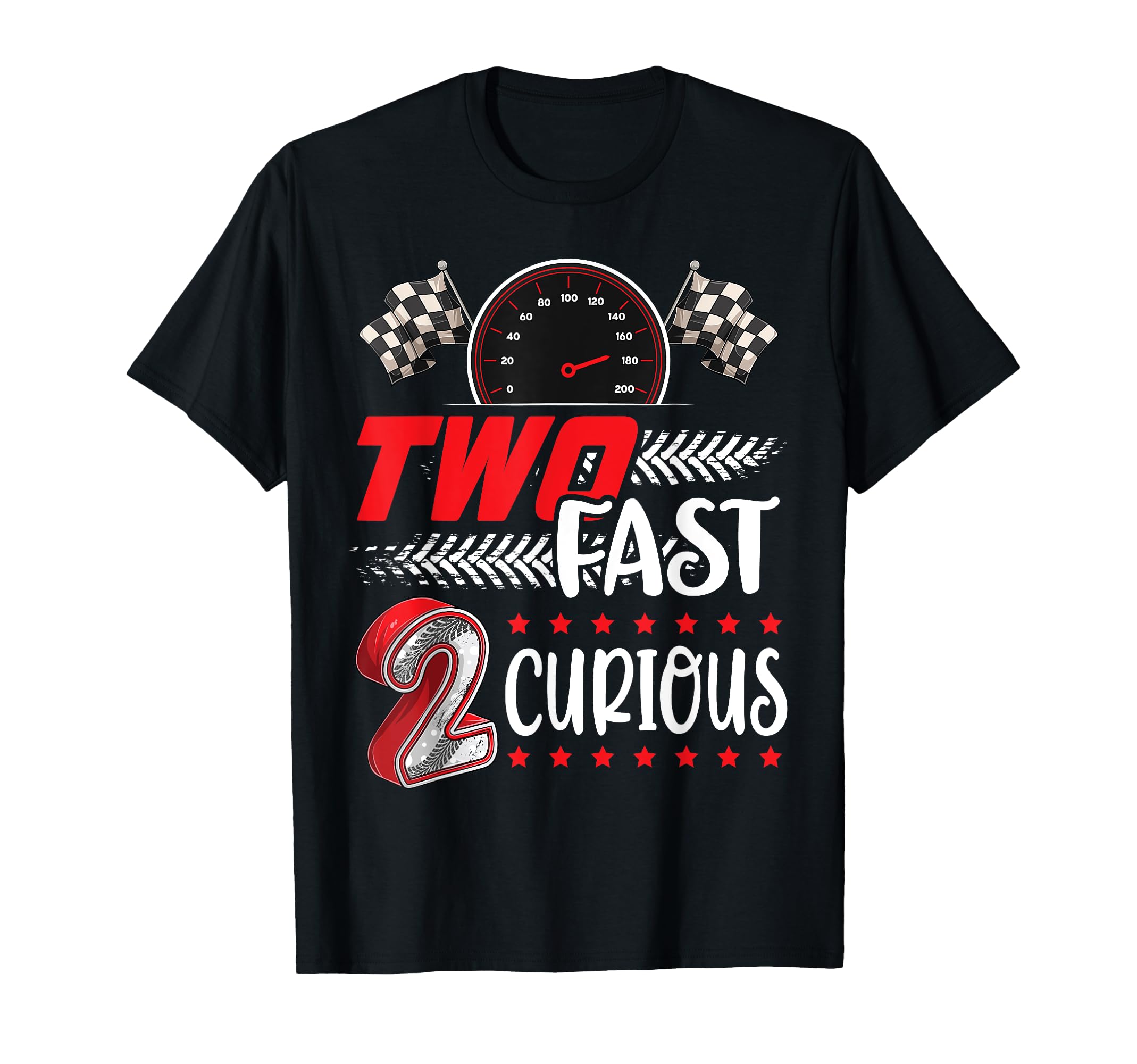 Amazon.com: Two Fast 2 Curious racing 2nd Birthday two fast birthday T ...