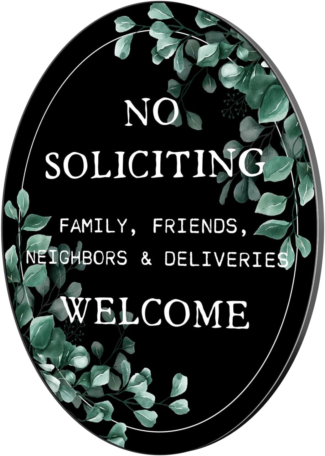 Amazon.com : XGP1 Acrylic No Soliciting Sign - Front Door Welcome Sign ...
