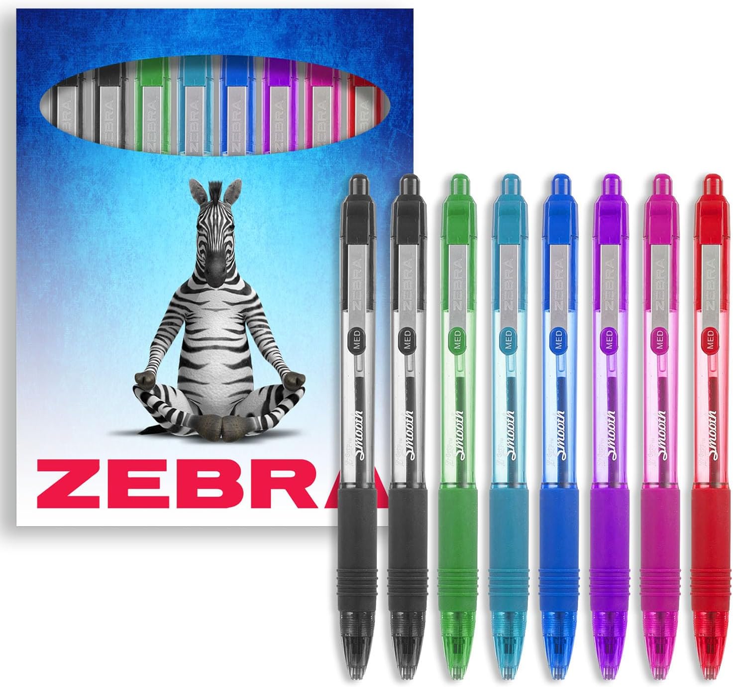 Zebra Z-Grip Smooth Retractable Ballpoint Pen - 1.0mm Nib - Black ...