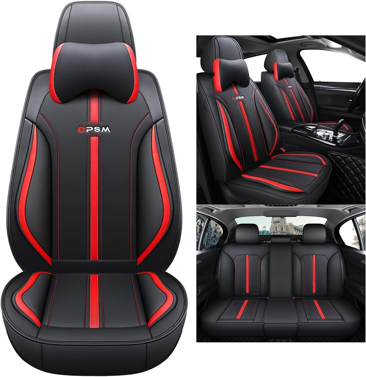 Uomeng Set Completo di Coprisedili Auto Universale | 2 Copri Sedile ...