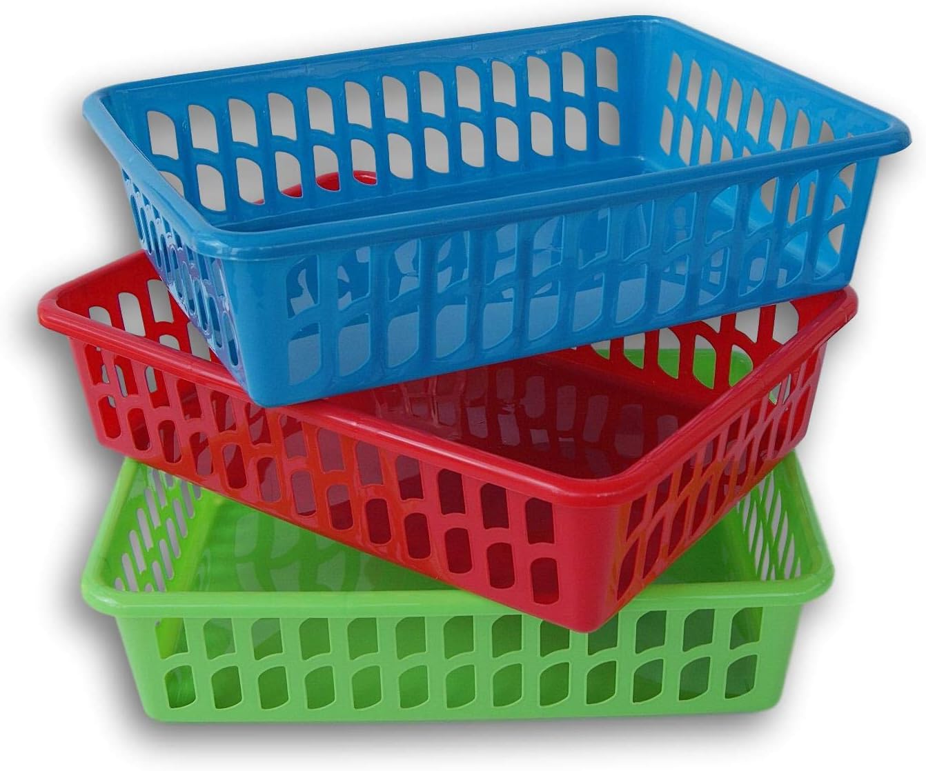 Amazon.com: Shallow Paper Sorting Basket Set - Medium-Sized Storage ...