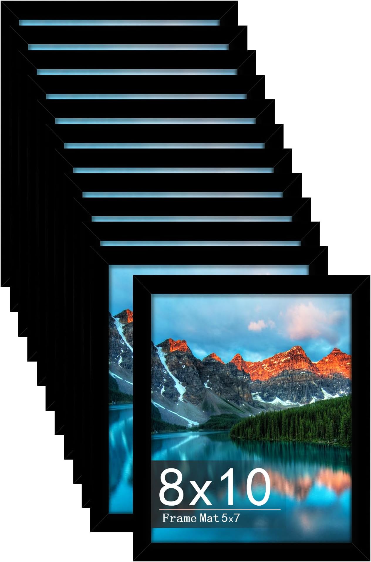 Amazon.com - The Display Guys - 12-Pack V-Series 8x10 Black Wooden ...