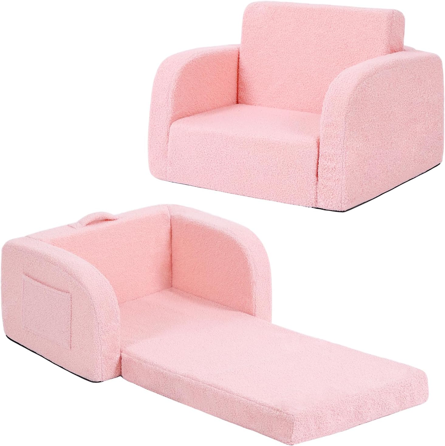 Amazon.com: Furlide Toddler Chair, 2-in-1 Kids Sofa Chair, Convertible ...