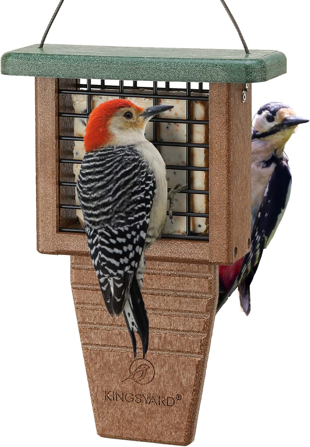 Amazon.com : Wildlife Sciences Suet Plug Feeder, Bevel Cut Pine Post ...