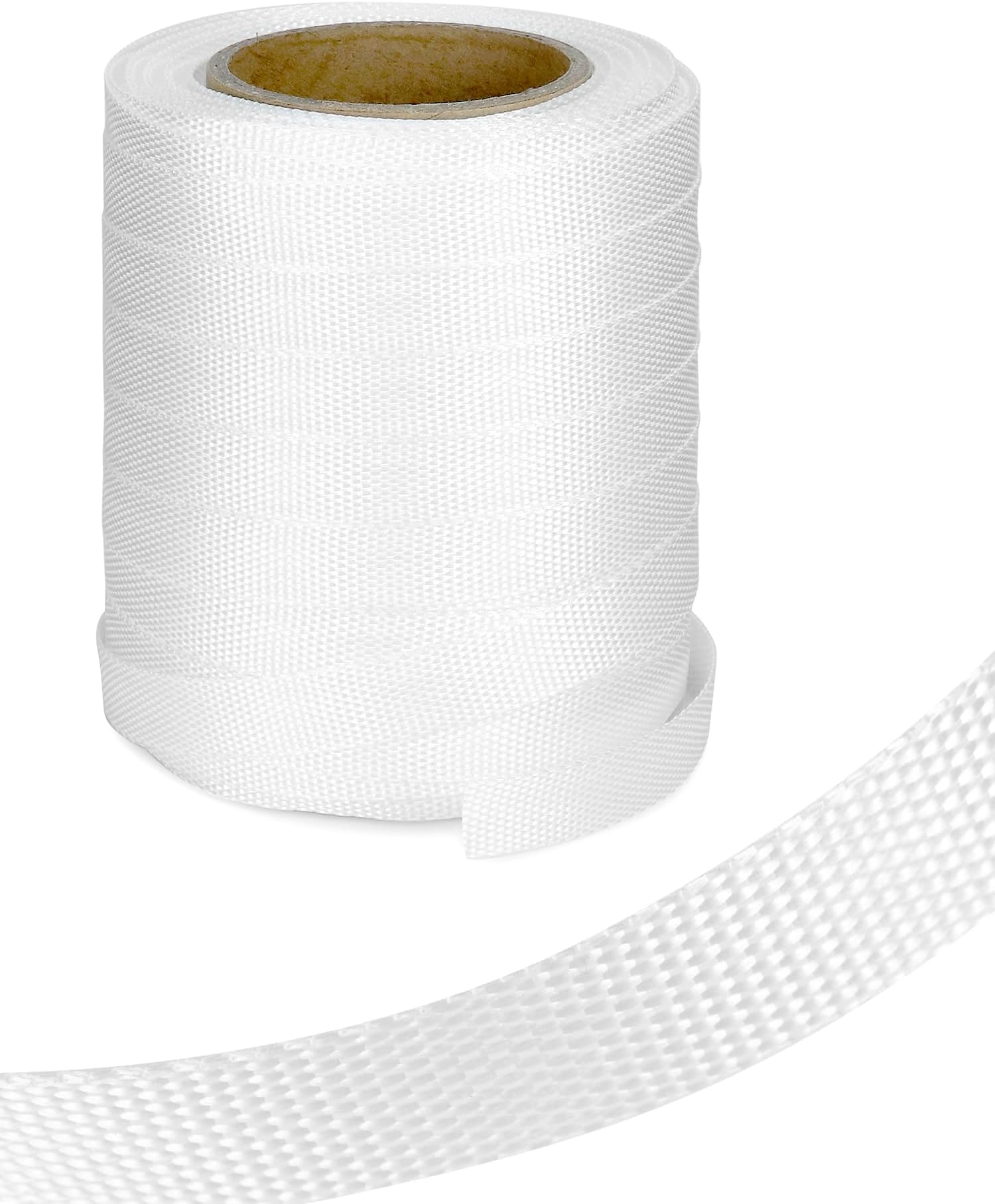 Amazon.com: QWORK 3/4" x 250' Woven Cord Strapping Roll, Heavy Duty ...
