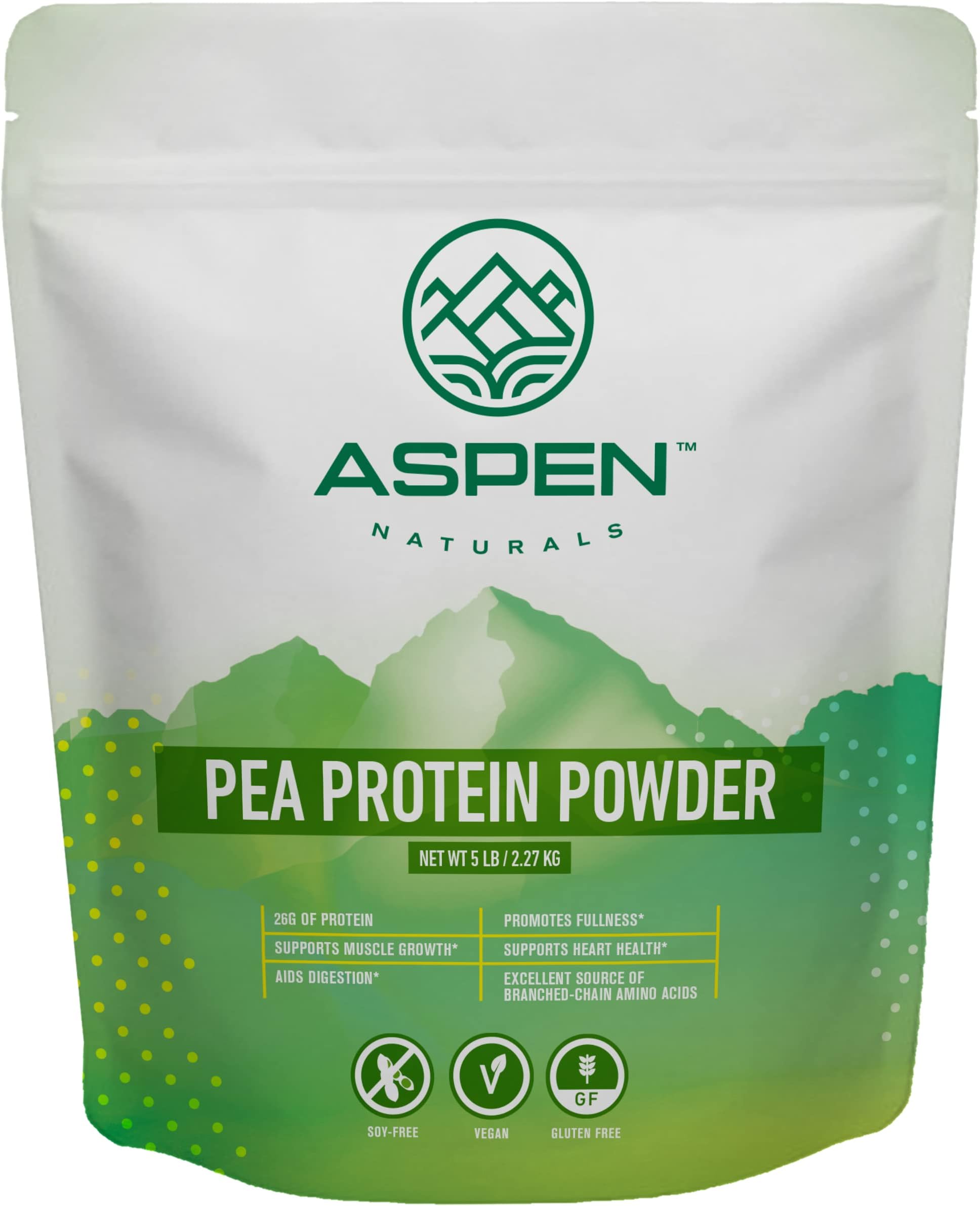 Amazon.com: Aspen Naturals Pea Protein Powder 5 Lb – Muscle Growth ...
