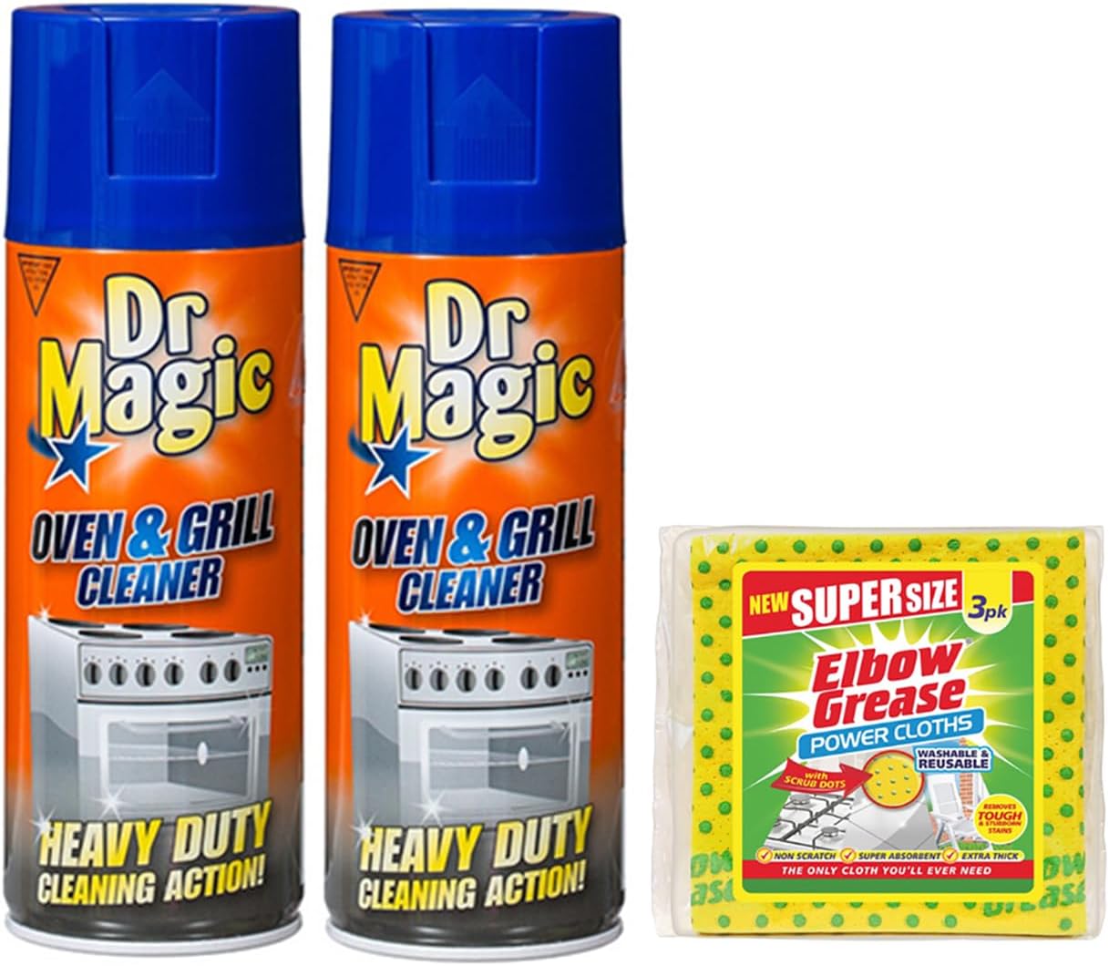 2X Dr Magic Oven and Grill Cleaner Spray (2X 390 ml)- Effortlessly ...