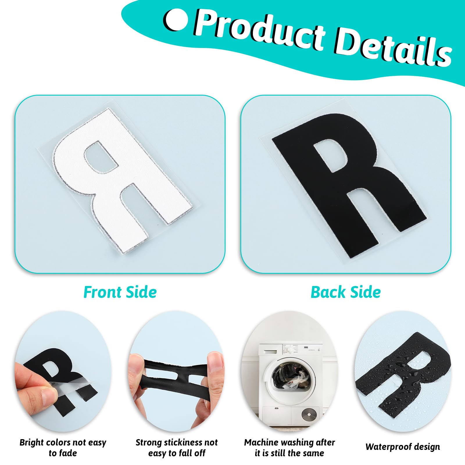 Snapklik.com : Iron On Letters Heat Transfer Letters 10 Sheets 2 Inch ...