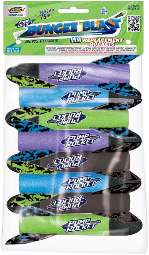 Amazon.com: Geospace 8-Pack of Mini Replacement Rocket Refills for ...