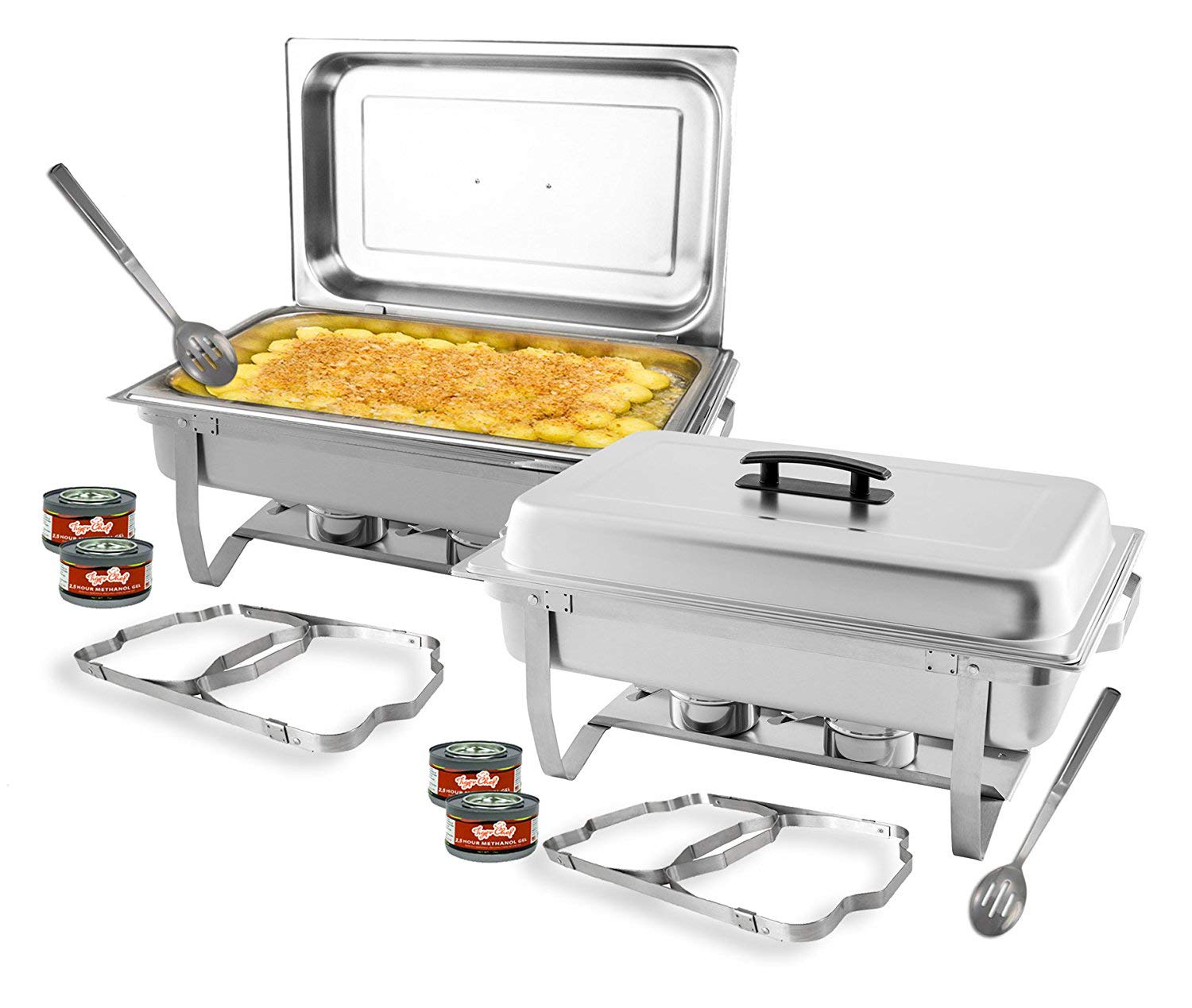 Buy TigerChef Chafing Dish Buffet Set - Chaffing Dishes Stainless Steel ...