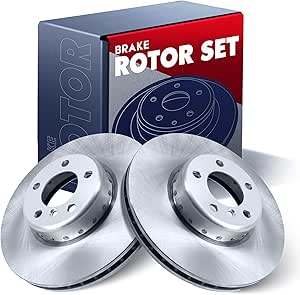 Amazon.com: Brake Rotors - Front 2 Piece Set - Vented for Enhanced ...