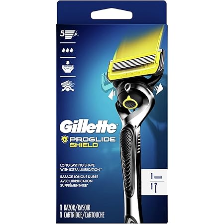 Amazon.com: Gillette ProGlide Shield Men’s Razor Handle + 1 Blade ...