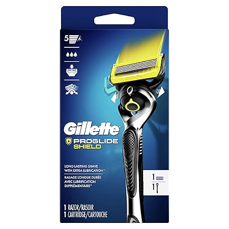 Amazon.com: Gillette ProGlide Shield Men’s Razor Handle + 1 Blade ...