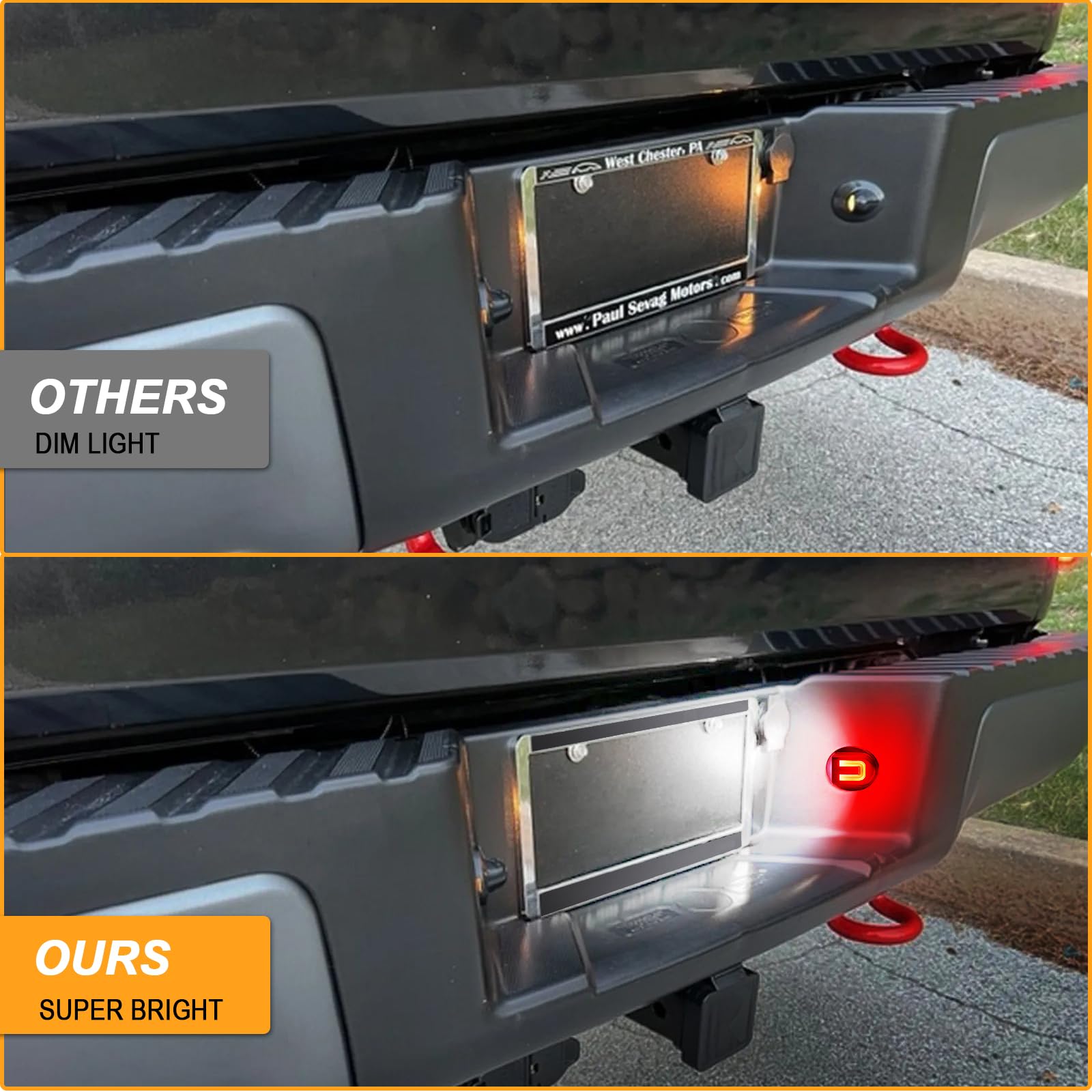 Led Tag Lights 2x LED License Plate Light For Ford Ranger Bronco ...