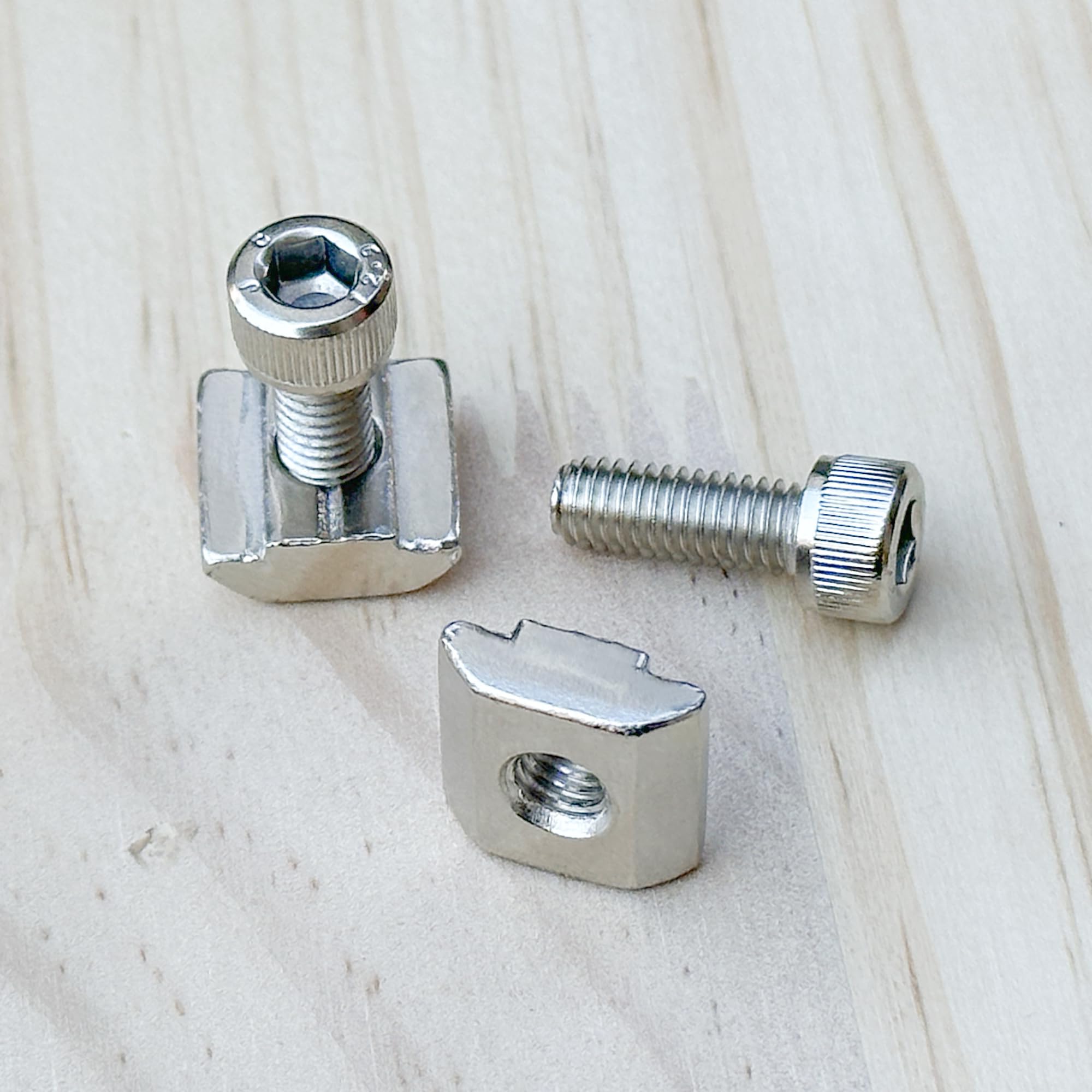 20 Sets of 3030 Series T Slot Nuts and Bolts,M6 T Sliding Square ...