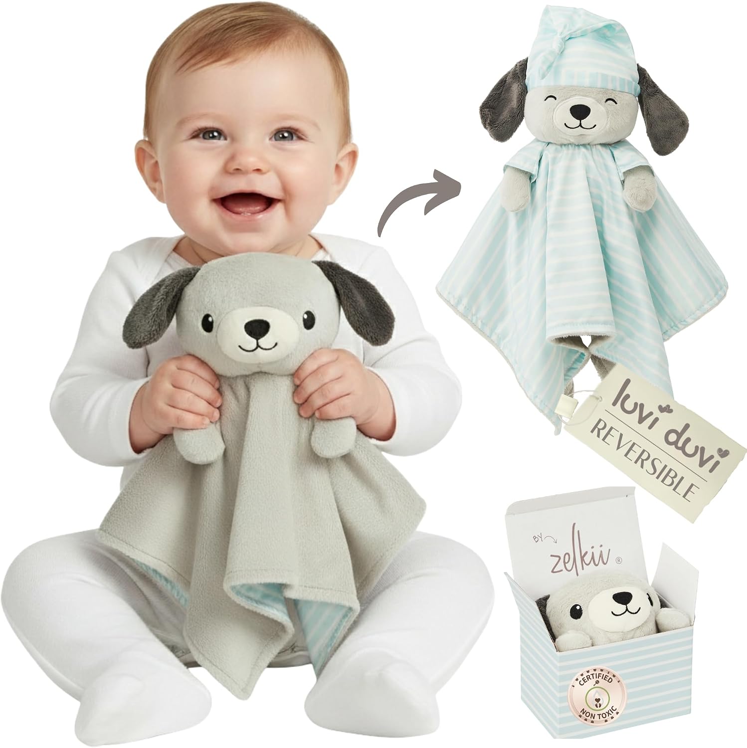 Amazon.com: Zelkii Loveys for Babies, Security Blanket for Babies and ...