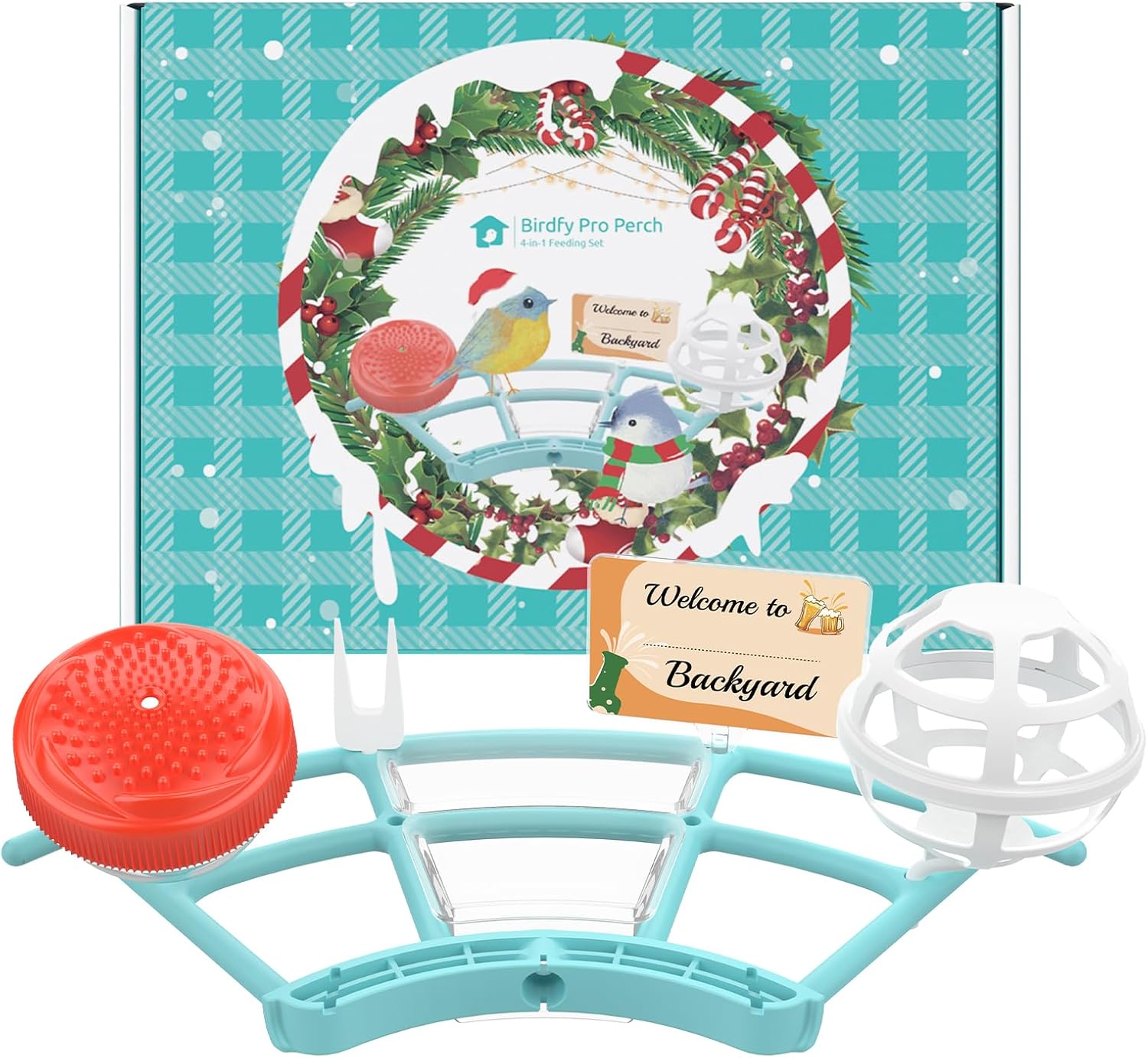 Amazon.com : NETVUE Birdfy Pro Perch for Christmas Wider Extension ...