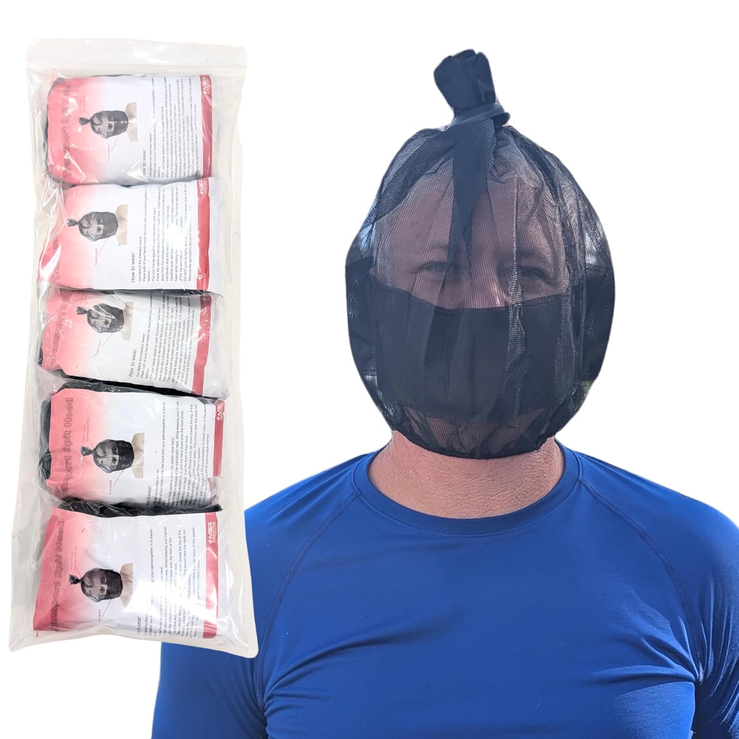 Amazon.com: Luminary Transport Spit Hood, 5 Pack - Full Mesh Triple Layer Humane Restraint Hood ...
