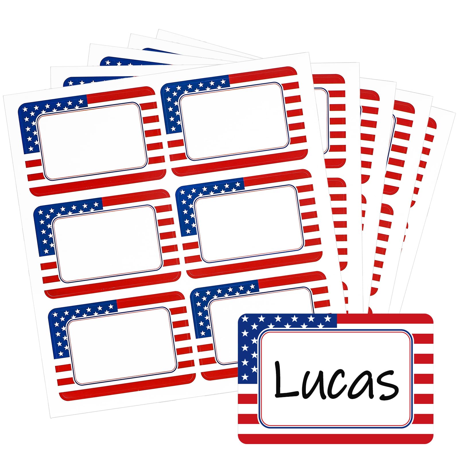Patriotic Name Tag Template
