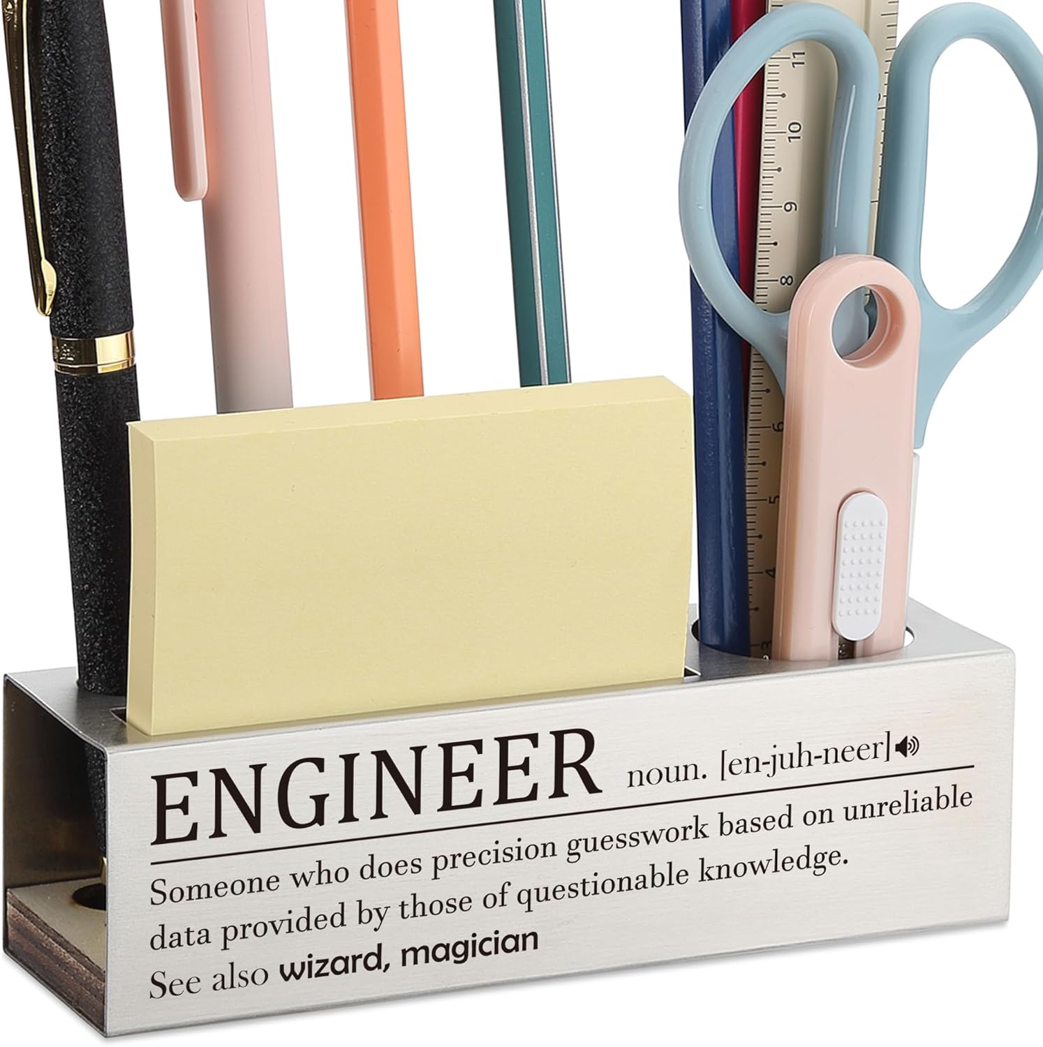 Amazon.com: FTONENI Engineer Definition Pencil Pen Holder with Sticky ...