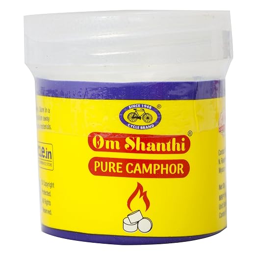 Cycle Om Shanthi Pure Camphor, 52 Pieces Jar : Amazon.in: Home & Kitchen