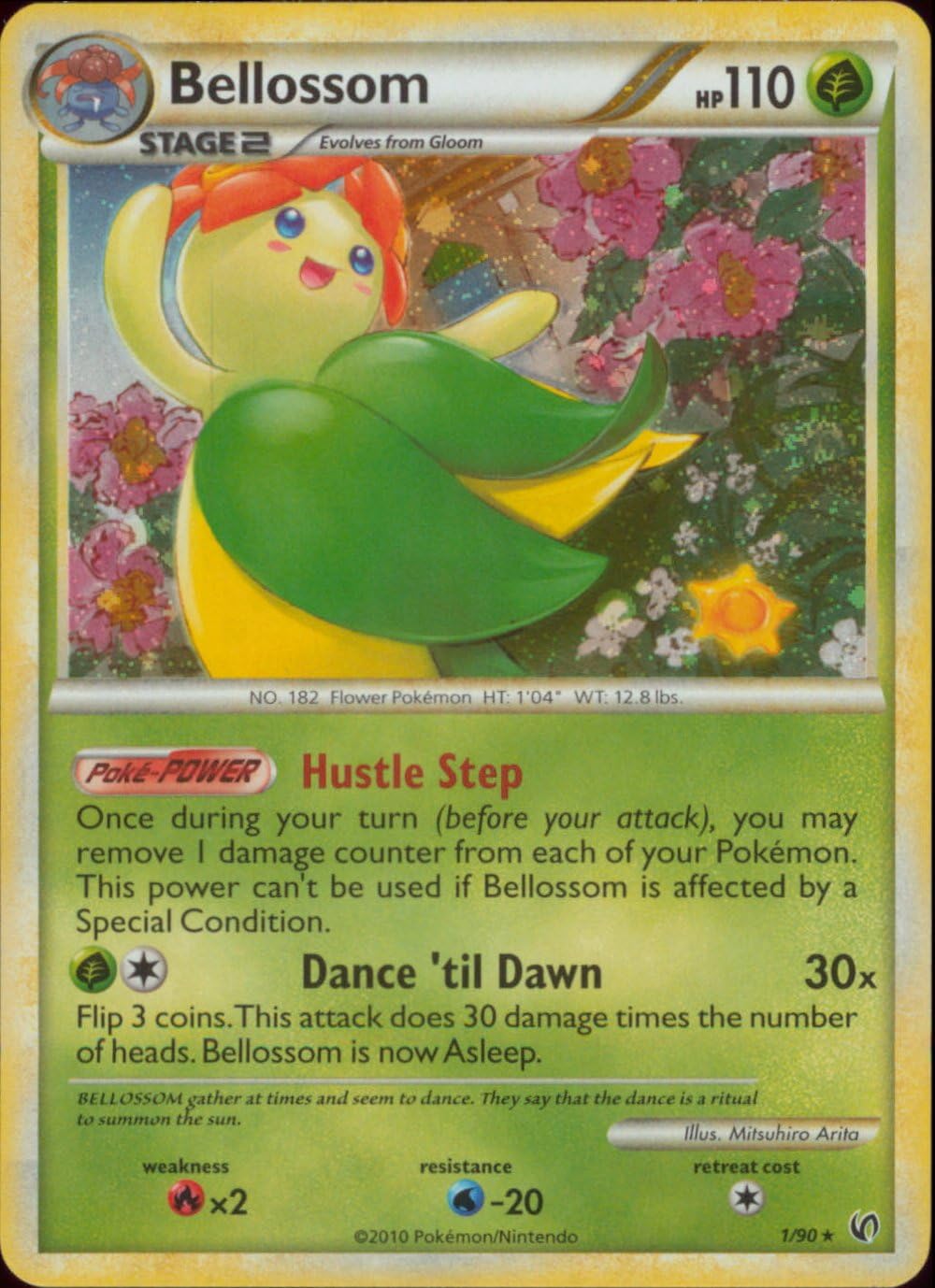 Amazon.com: Pokemon - Bellossom (1/90) - HS Undaunted : Toys & Games