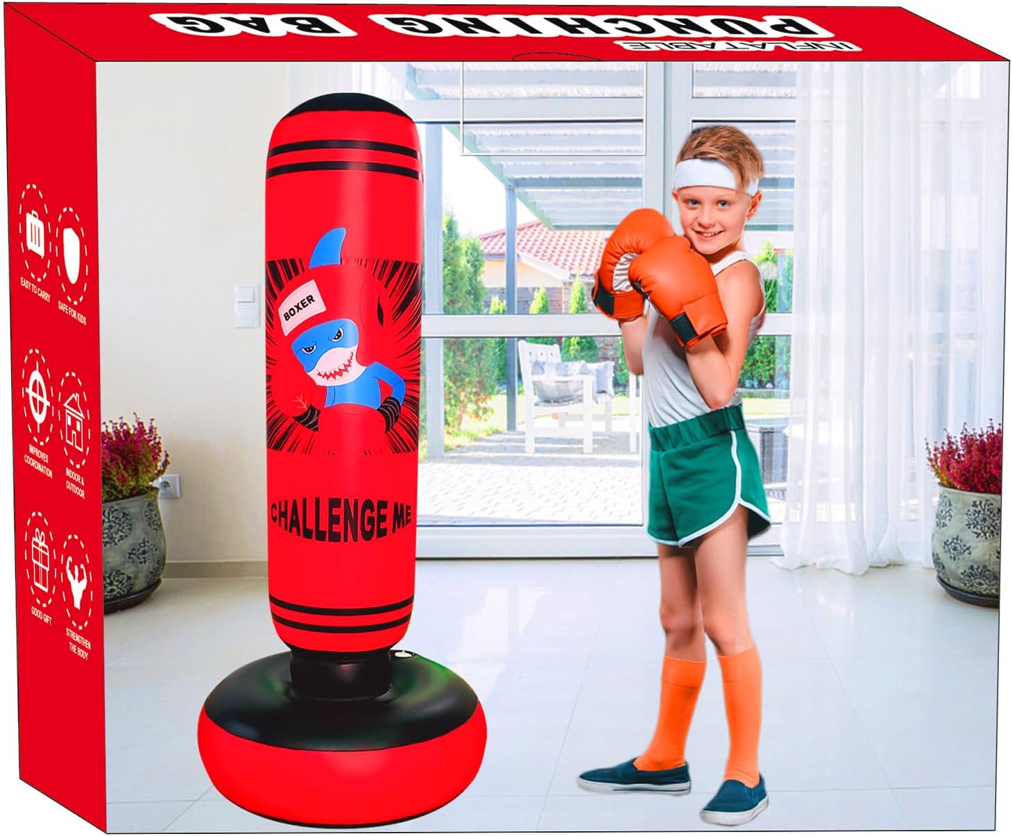 Punching Bag for Kids, Free Standing Boxing Bag for Kids, Kids Pedestal ...