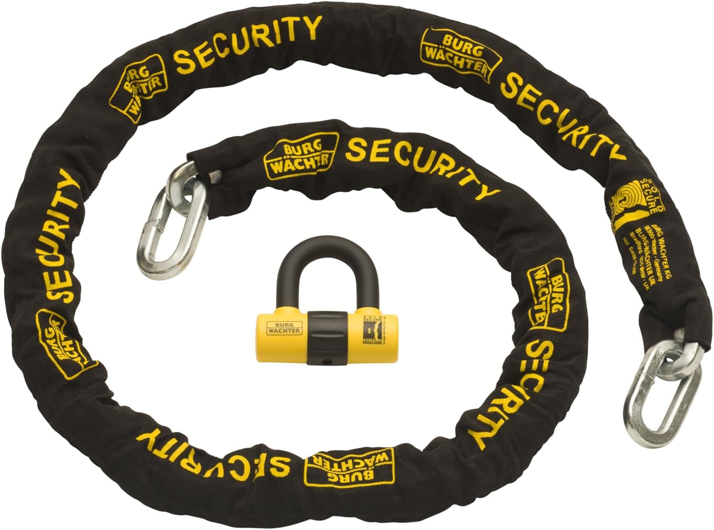 Oxford HD 2.0m Chain Lock Sold Secure Motorcycle Chain Lock Motorbike ...