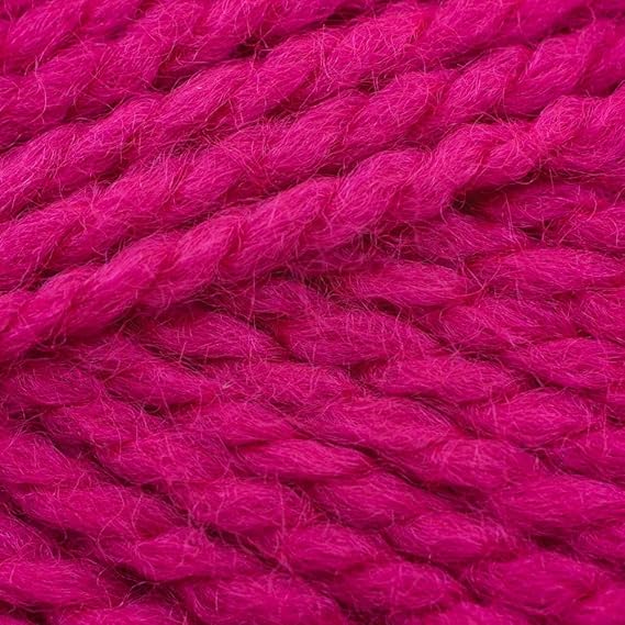 King Cole Big Value Chunky Knitting Wool/Yarn Bright Pink 549 - per ...