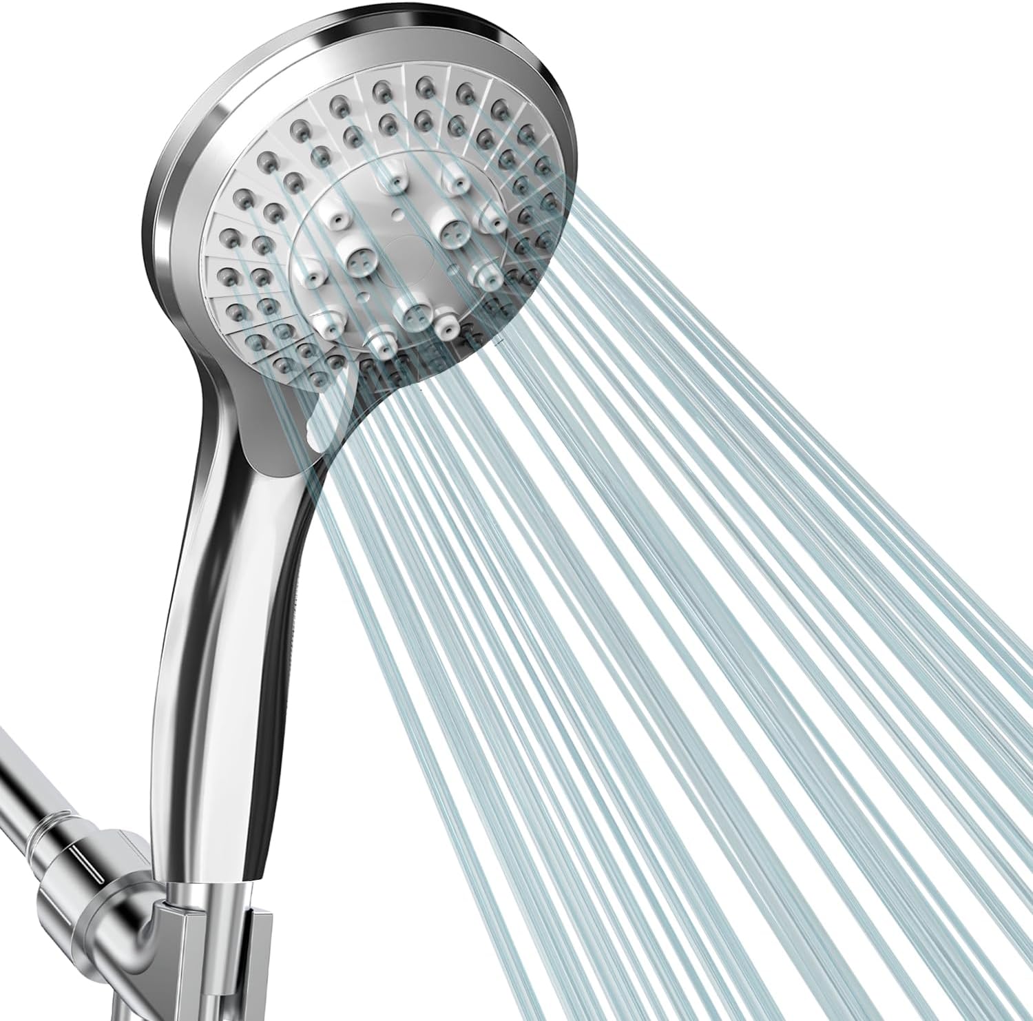 VEHHE 5 Spray Modes Shower Head with Hose, Shower Head with 1.5M ...
