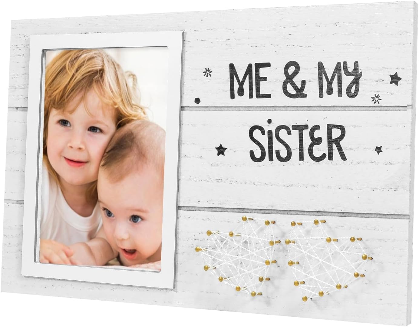 Amazon.com: Homeny Me and My Sister Picture Frame - Sister Picture ...