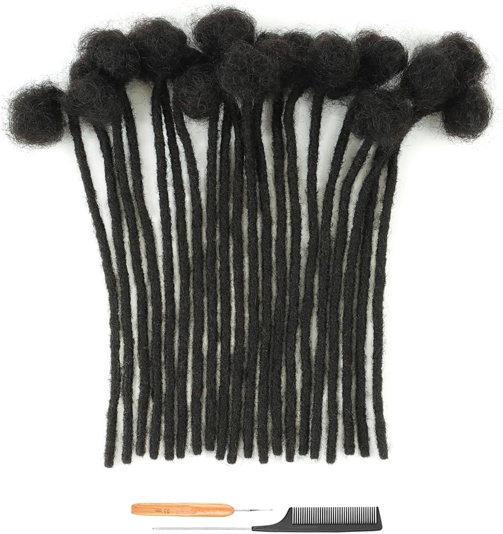 Amazon.com : Dreadlock Extensions Human Hair 0.2cm Wide 8inch 40 ...