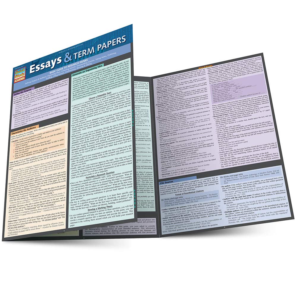 Essays & Term Papers QuickStudy Laminated Reference Guide (Quick Study ...