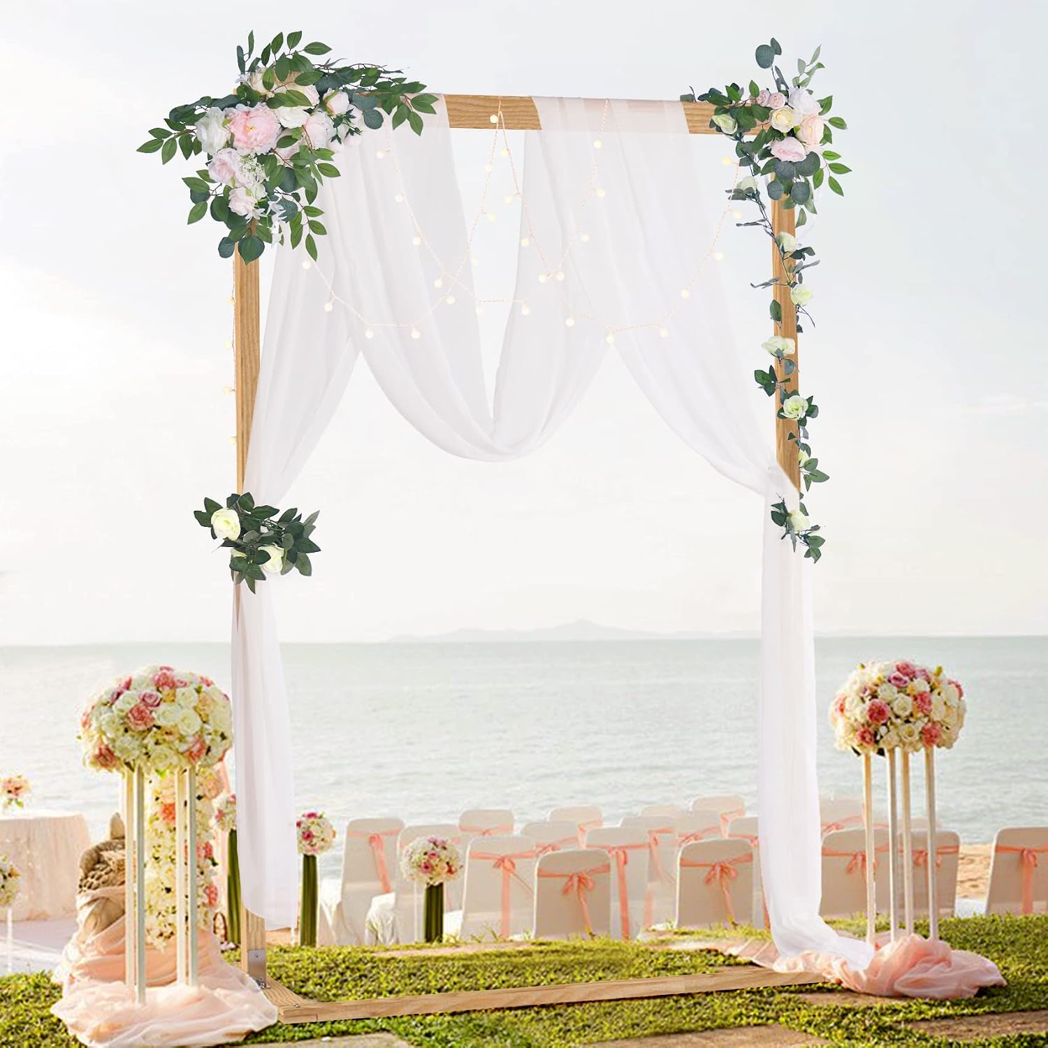 Amazon.com : Wooden Wedding Arch, Gorgeous Wood Arch for Wedding ...