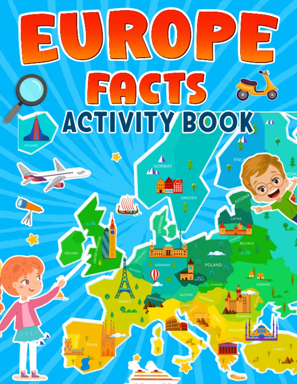 Europe Facts Activity Book: A Fun and Educational Geography Activity ...