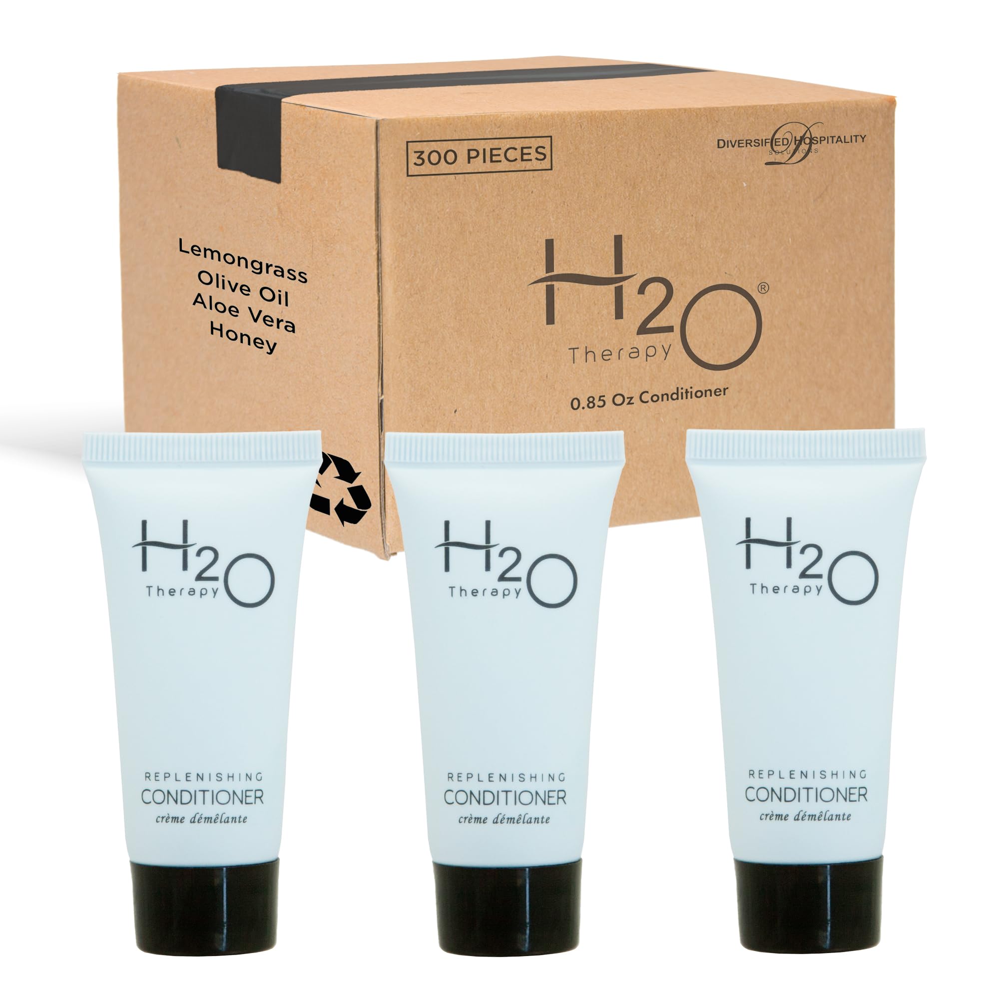 H2O Therapy Conditioner, Travel Size Hotel Hospitality, 0.85 oz (Case ...