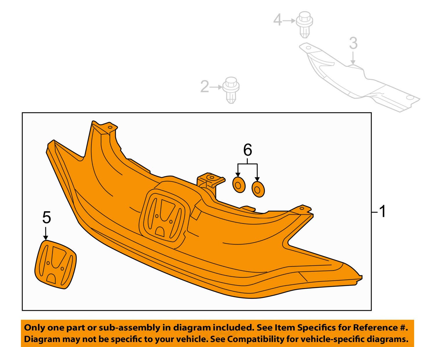 Amazon.com: Genuine Honda 71120-T5R-A00 Front Grille Assembly : Automotive