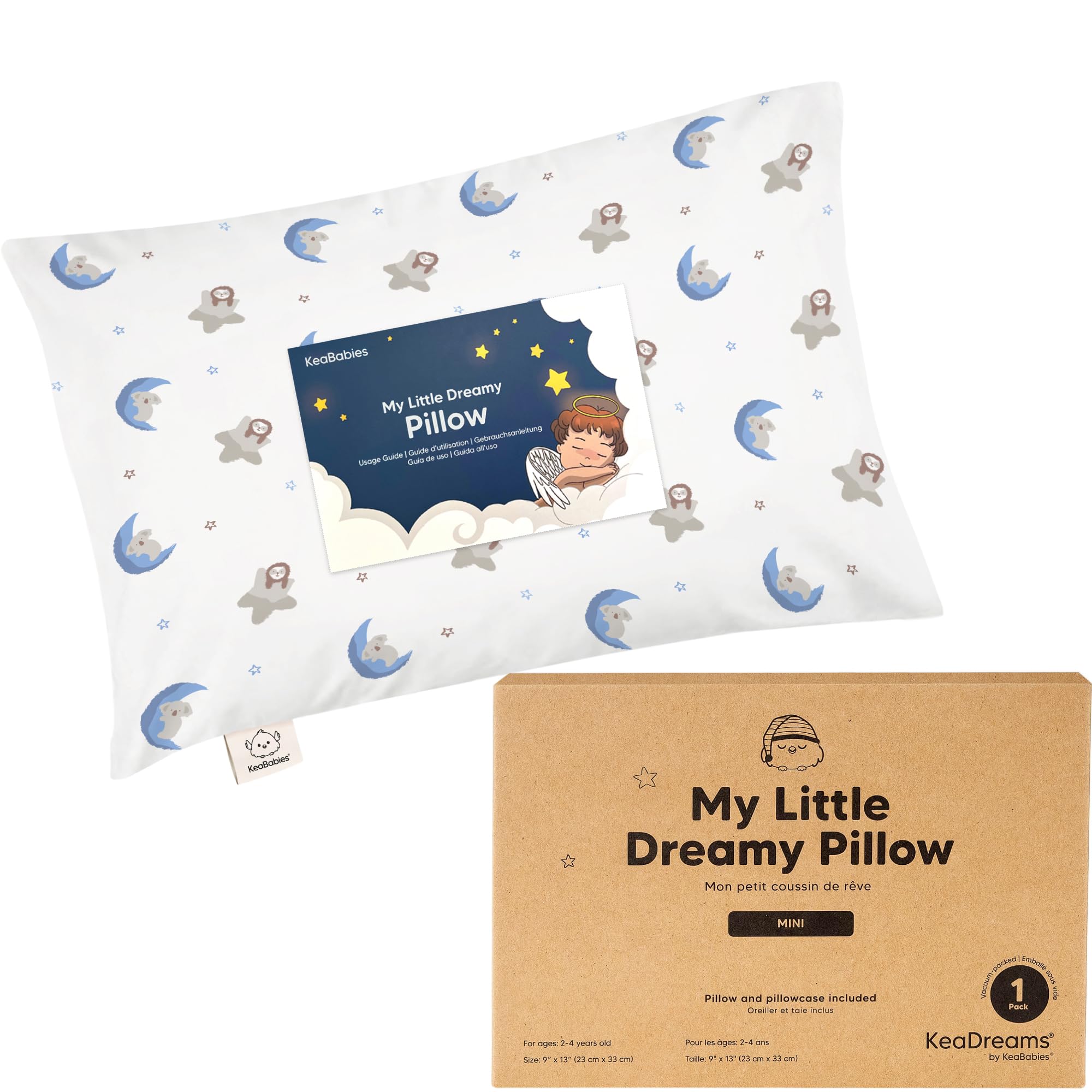 Amazon.com: Mini Toddler Pillow with Pillowcase - 9x13 My Little Dreamy ...