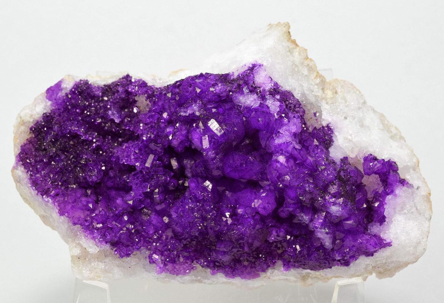 Amazon.com: HQRP 3.8" 205g Dyed Lilac Quartz Geode Crystal Cluster ...