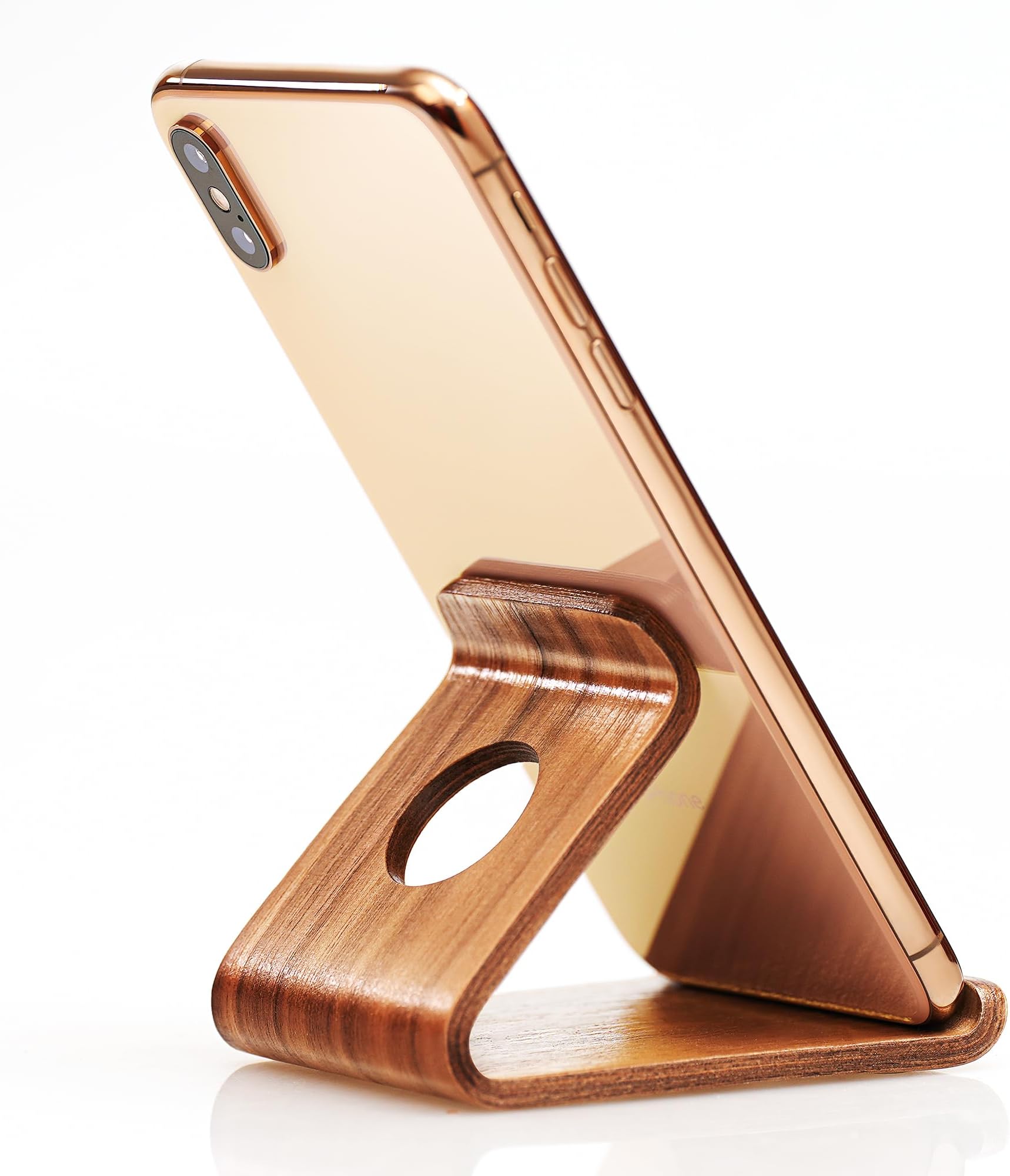 Amazon.com: Abbolinxus Solid Wood Phone Stand, Desktop Wooden Phone ...