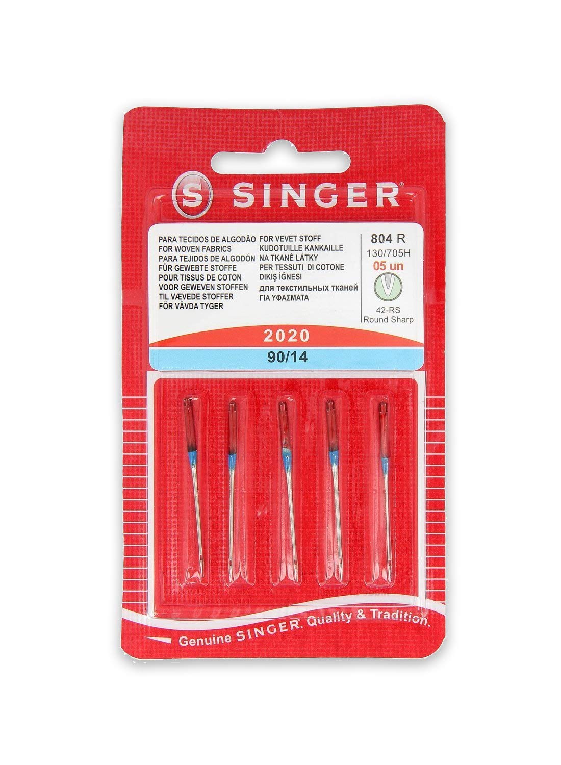 Singer Sewing Machine Needles – Set of 4 Packs of 5: Universal Cotton ...