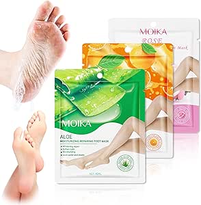 3pcs Exfoliating Foot Peel Mask Set: Aloe Vera Enhanced, Feet ...