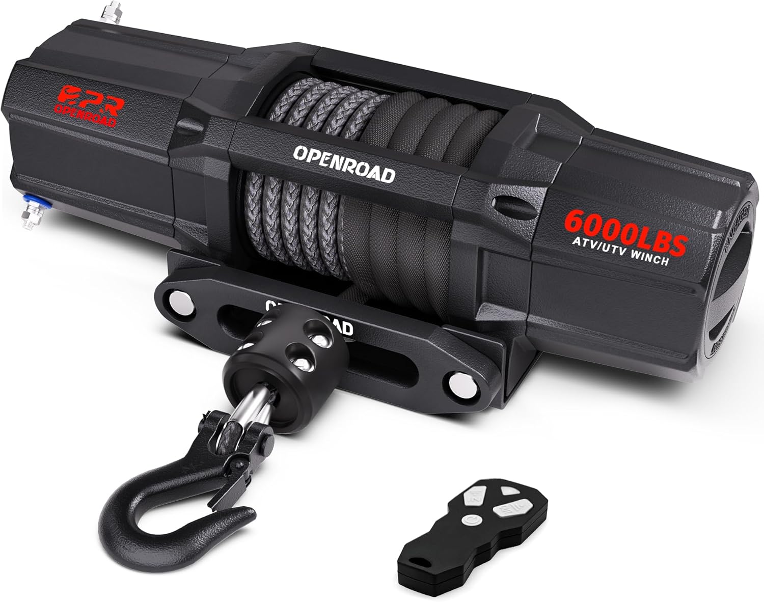 OPENROAD 6000 lbs UTV Winch,12 Volt IP67 Waterproof,Electric Trailer ...