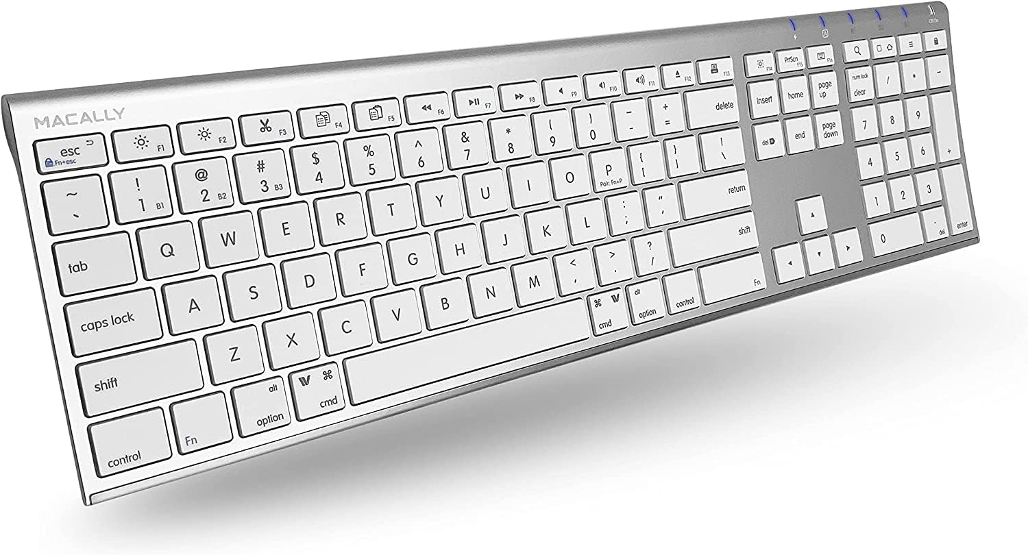 Amazon.com: Macally Backlit Wired Keyboard for Mac | Compatible Apple Keyboard with Numeric ...