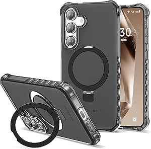 Amazon.com: JQRZAOAK Compatible with Samsung Galaxy S24/S25 Case 6.2'' Cute Wavy Frame with ...